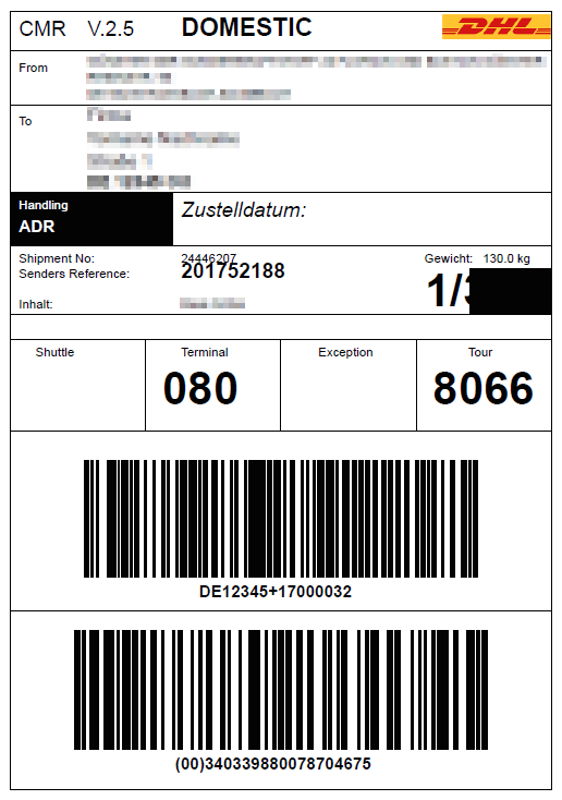 DHL Freight Schnittstelle Gefahrgut