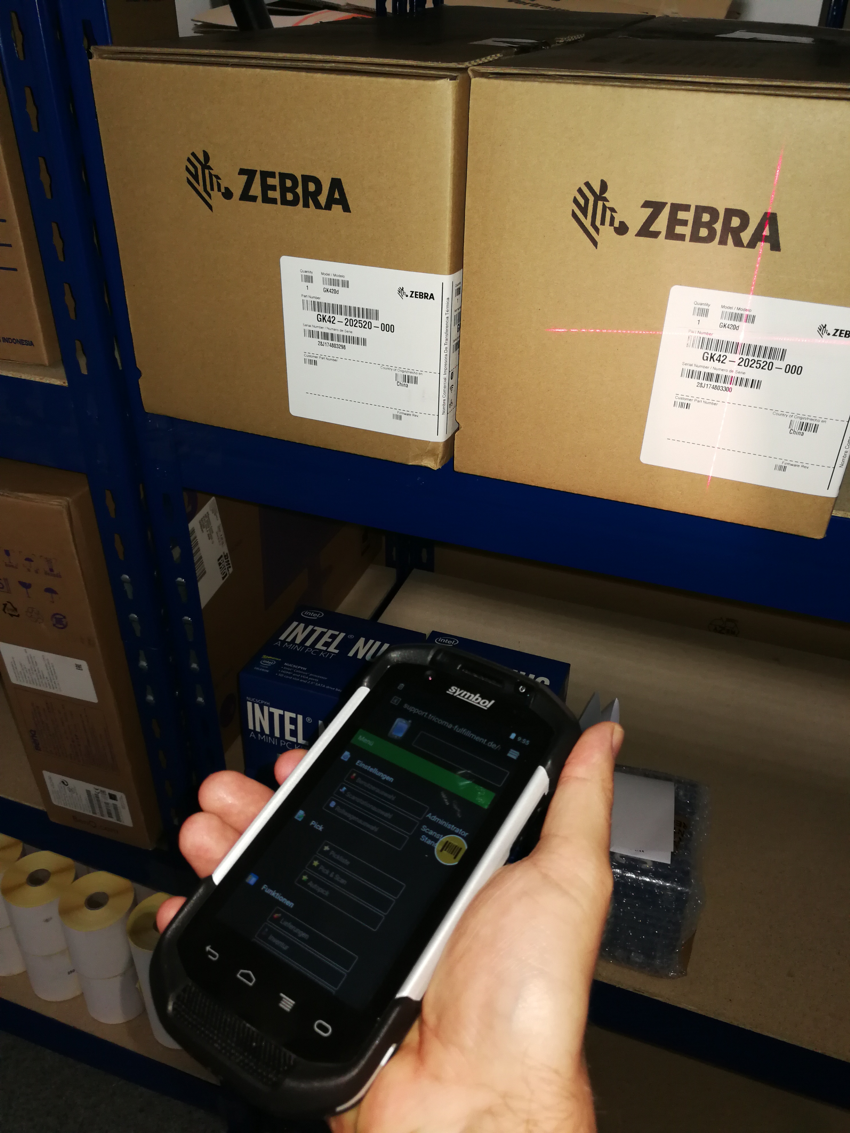 Mobile Datenerfassung per MDE Gerät